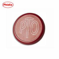 China 2 Inch Red PTO Cable Knob 3/8-24 UNF Thread for sale