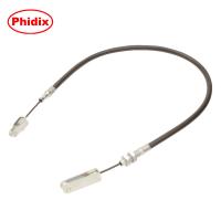 China Pull Only Brake Control Cable with Threaded End Rod Strap Clevis 1500lb for sale