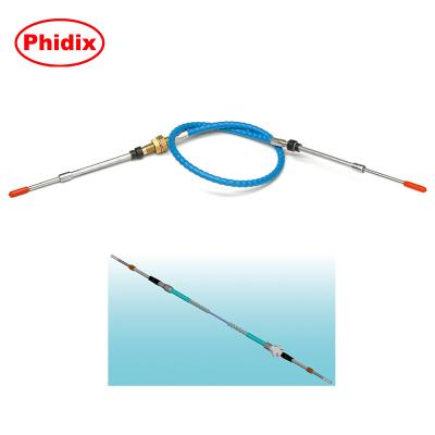China Push-Pull Standard Performance Control Cable Assembly with 1-6 Inch Travel Range and 10-32 Threads for sale