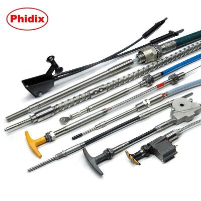 China Custom Push-Pull Motion Control Cable Assemblies 1200lb Compression 3600lb Tension for Industrial OEM Applications for sale