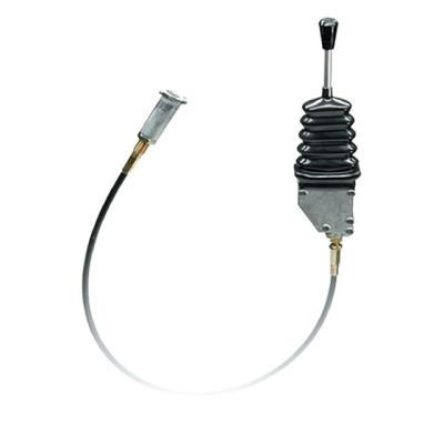 China Plated Steel Custom Control Cable Push Pull Hand Control Lever with 5:1 Mechanical Advantage for Industrial Applications for sale