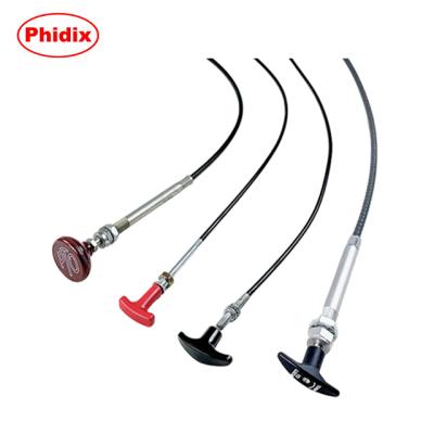China Control Cable Handles for Mechanical Operations 100mm Travel Ergonomic Grip for sale
