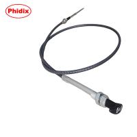 China Push Pull Control Cable with Twist Lock Handle 1000mm Stroke Threaded Bulkhead Mount for sale