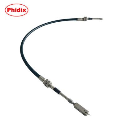 China Heavy Duty Push Pull Control Cable Assembly Threaded End U Fork 1000mm Stroke for sale