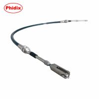 China Heavy Duty Push Pull Control Cable Assembly Threaded End U Fork 1000mm Stroke for sale