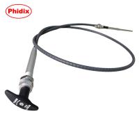 China Twist Lock Handle Push Pull Control Cable 1000mm Stroke Steel Core Mechanical Lock for sale