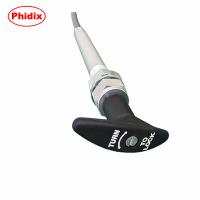 China Twist Lock Handle Push Pull Control Cable 1000mm Stroke Steel Core Mechanical Lock for sale