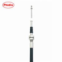 China Heavy Duty Push Pull Control Cable 10mm Threaded Rod End Bulkhead Mount Remote Actuation for sale