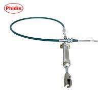 China Stainless Steel Push-Pull Control Cable Assembly with Cylinder 100mm Stroke for Industrial Vehicle Mechanical Control for sale