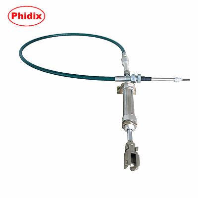 China Stainless Steel Push-Pull Control Cable Assembly with Cylinder 100mm Stroke for Industrial Vehicle Mechanical Control for sale