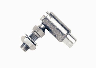 China Yellow Zinc Plated Stainless Steel Ball Joint with 10-32 TPI Inner Screw and ¼-28 TPI Outer Thread for Transmission Systems for sale