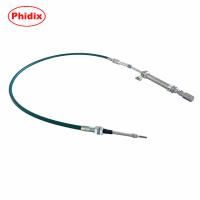 China Stainless Steel Push-Pull Control Cable Assembly with Integrated Stabilizing Cylinder for Corrosion Resistant Applications for sale