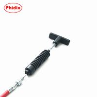 China T-Handle Push-Pull Control Cable Assembly, Custom Mechanical Manual Control Cable for sale