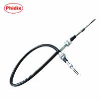China Bidirectional Push-Pull Control Cable Assembly, Dual Threaded Bulkhead End Fittings for sale