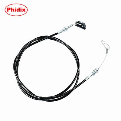 China Mechanical Control Cable With Plastic T- Handle And Snap Hook For Industrial & Lawn Equipment for sale