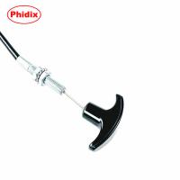 China Mechanical Control Cable With Plastic T- Handle And Snap Hook For Industrial & Lawn Equipment for sale