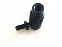 China Carbon Steel Ball Joint M6 Female Quick Release Socket Knurled Finish Blackening Treatment for sale