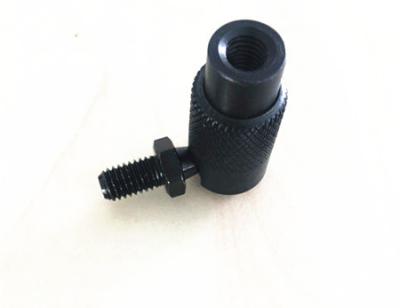 China Carbon Steel Ball Joint M6 Female Quick Release Socket Knurled Finish Blackening Treatment for sale