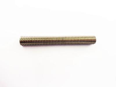 China Chemical Resistance Cable End Fittings Screwed Tube 3 Inch M10x1.5 Metric Thread for sale