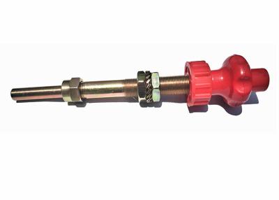 China Micro Adjust Push Pull Control Cable Head Red Color Micro Adjustment Control Handle 100mm Stroke for sale