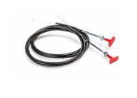 China Red T-Handle Control Cable Assembly 1700mm for Throttle & Regulating Valve with Solderless Nipple for sale