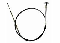 China Twist Lock T-Handle Mechanical Control Cable with PE Coating for Engine Choke and Valve Operations for sale