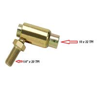 China Yellow Zinc - Plated Stainless Steel Ball Joint With Ss Spring For Cable Assemblies for sale