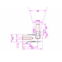 China Yellow Zinc - Plated Stainless Steel Ball Joint With Ss Spring For Cable Assemblies for sale