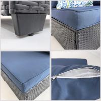 China Factory Wholesale Free Combination Rattan Coffee Table and Chairs Set Garden Outdoor Furniture Steel Wicker Sofa Sets for sale