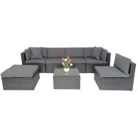 China Outdoor Furniture Modern Garden Set Luxury Commercial  Wicker Sectional Patio Leisure Sofas for sale