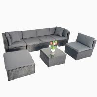 China Outdoor Furniture Modern Garden Set Luxury Commercial  Wicker Sectional Patio Leisure Sofas for sale