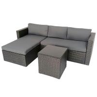 China Factory Hot Sale High Quality Good Price PE Wicker Sofa Set Indoor Outdoor Rattan Wicker Garden Furniture for sale