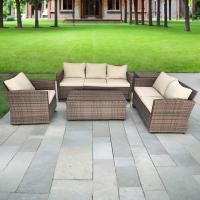 China Hot Sell 5 Pieces All Weather Cheap Patio Furniture Set Garden Sofas for Outdoor Leisure Conversation Set for sale