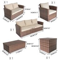 China Hot Sell 5 Pieces All Weather Cheap Patio Furniture Set Garden Sofas for Outdoor Leisure Conversation Set for sale