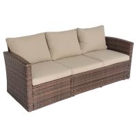China Popular 5pcs Garden Furniture Set Outdoor PE Wicker Rattan Sofa With Storage Box for sale