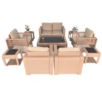 China 2026 New Style Rattan Wicker Garden Leisure Conversation Table and Chairs Sofa Set for sale