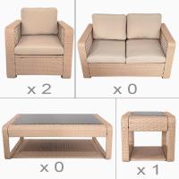 China Commercial Grade Outdoor Rattan Sofa Hotel Restaurant Patio Seating Furniture for sale