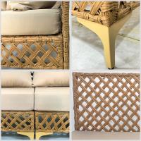 China 7 Pieces PE Wicker Sectional Outdoor Sofa with Coffee Table  Backyard Patio Furniture Sets for sale