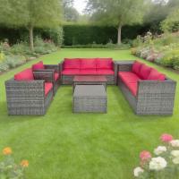 China 7 Pieces Factory Hot Sale Metal Frame Courtyard Patio Balcony Garden Leisure Rattan Sofa with Coffee Table for sale