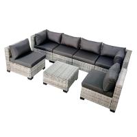 China Factory 2026 Hot Sale  New Modern All-Weather PE Rattan Wicker Sectional Patio Sofa Set, Outdoor Garden Furniture for sale