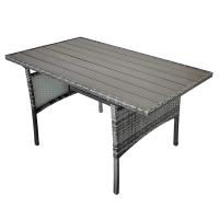 China New Design Outdoor Patio Furniture Leisure Dining Table and Chairs 2026 Factory Hot Sale Style PE Rattan Outdoor Sofa Sets for sale