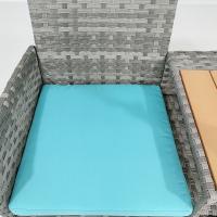 China Hot Sale All Weather  Garden Patio Furniture Rattan Garden Chair Outdoor Woven Rattan Wicker Love Chair for sale