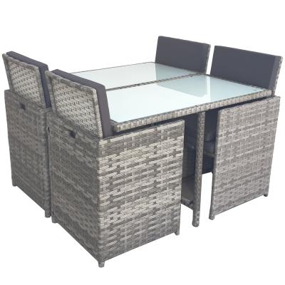 China Outdoor Camping Furniture Factory Wholesale Outdoor Patio Garden Furniture Space Saving Dinning Table and Chairs for sale
