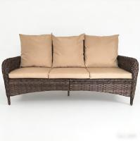 China Factory Price 6 Piece Outdoor Rattan Furniture Set 3 Seater Sofa and Rocking Chair Combination for Backyard for sale