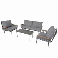 China Factory Hot Sale Furniture High Grade  Aluminium Furniture 4 Pieces Conversation Lounge Sets for sale