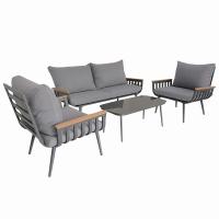 China Factory Hot Sale Furniture High Grade  Aluminium Furniture 4 Pieces Conversation Lounge Sets for sale