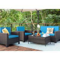 China Best Quality Promotional Modern Garden Courtyard Sectional Sofa Sets Outdoor Furniture 4 Pieces Patio Sofas with Coffee Table for sale