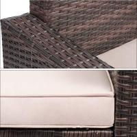 China Best Quality Promotional Modern Garden Courtyard Sectional Sofa Sets Outdoor Furniture 4 Pieces Patio Sofas with Coffee Table for sale