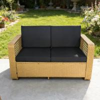 China Honeycomb Woven PE Rattan Sofa Set Waterproof Outdoor Furniture for Backyard for sale