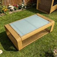 China Honeycomb Woven PE Rattan Sofa Set Waterproof Outdoor Furniture for Backyard for sale